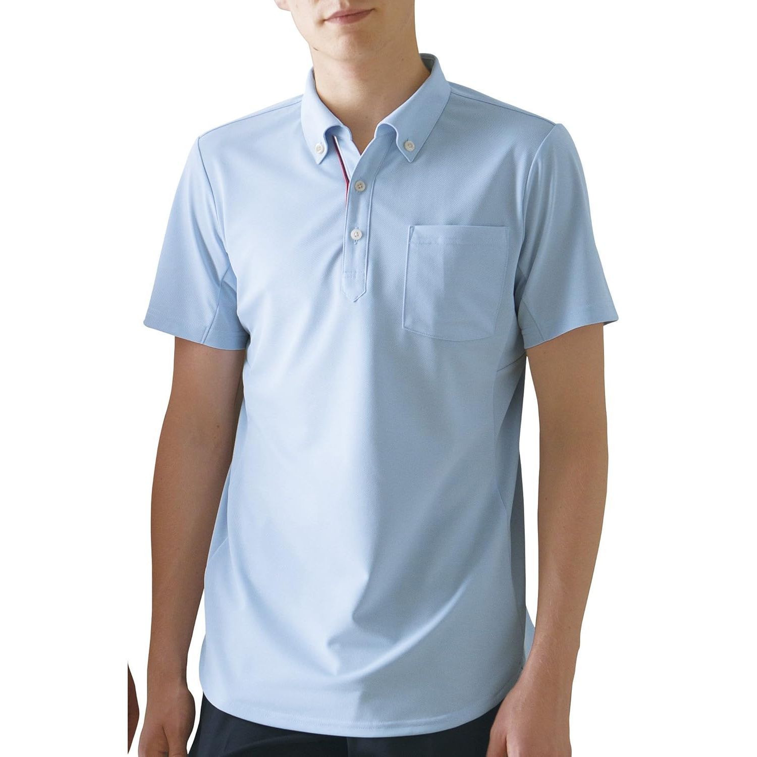 ニットシャツ サックス ナガイレーベン RK-5282(S)｜マツヨシ【松吉医科器械】医療・介護用品の総合サイト