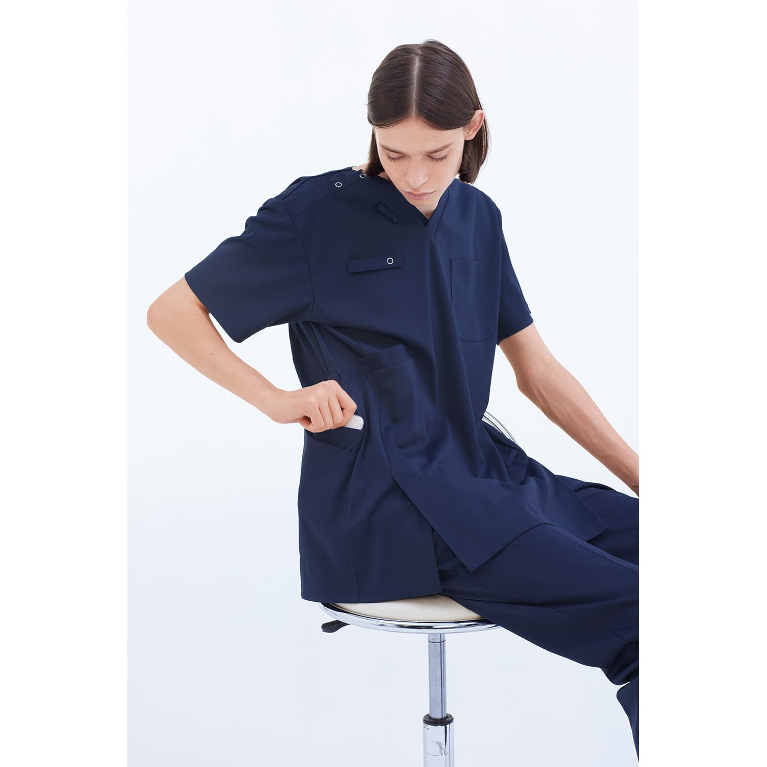 男女兼用スクラブ 25650200 パープル AY-5597(SS) AY-5597(SS) 25-6502-0001｜マツヨシ【松吉医科器械】医療・介護用品の総合サイト