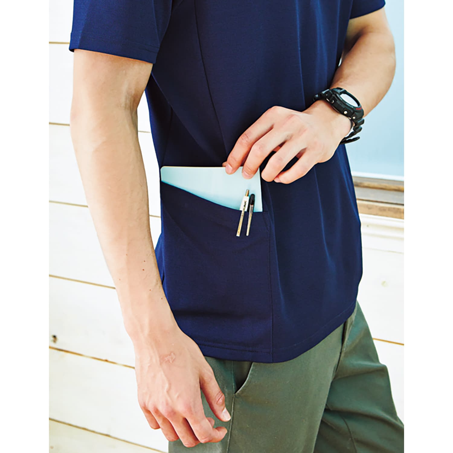 ユニセックスポロシャツ 介護ユニフォーム 25-6532-00 CARE＆MEDICAL TB4504U-3(SS)ネイビーXレ｜マツヨシ【松吉医科器械】医療・介護用品の総合サイト