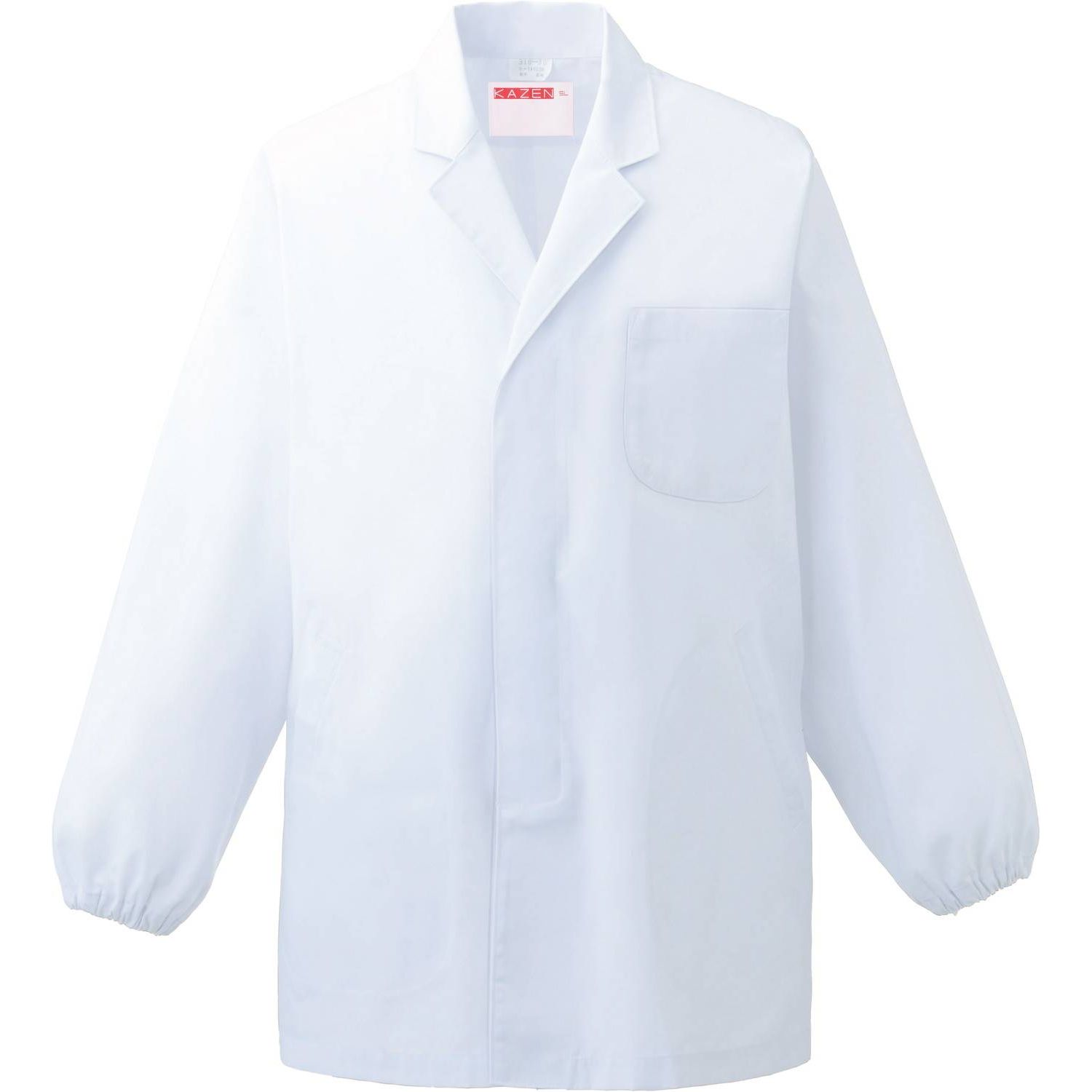 男子衿付調理衣 長袖 3L KAZEN WLD 310-60(ホワイト)｜マツヨシ【松吉医科器械】医療・介護用品の総合サイト