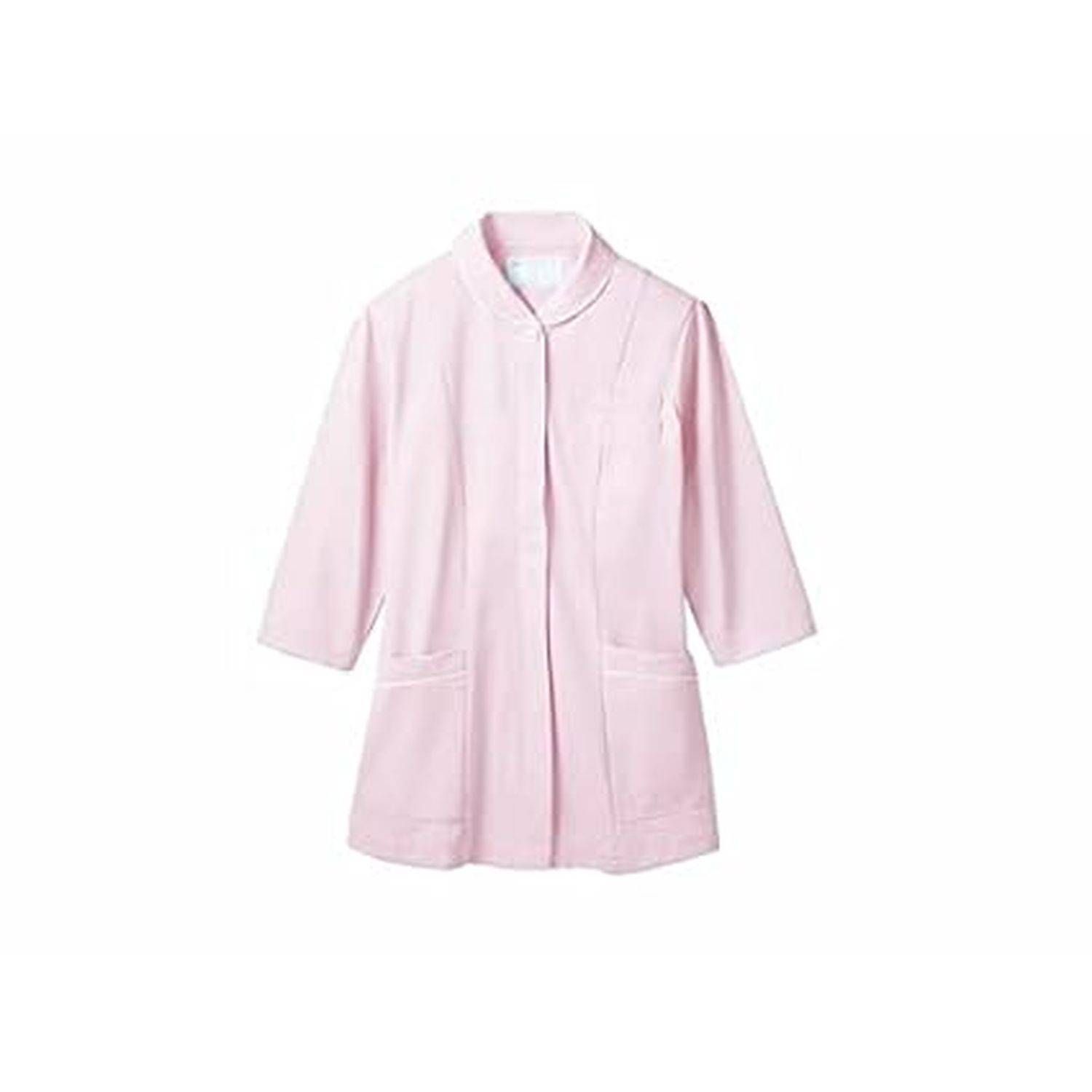 ナースジャケット(半袖) M 住商モンブラン 73-1693(ピンク/シロ)｜マツヨシ【松吉医科器械】医療・介護用品の総合サイト