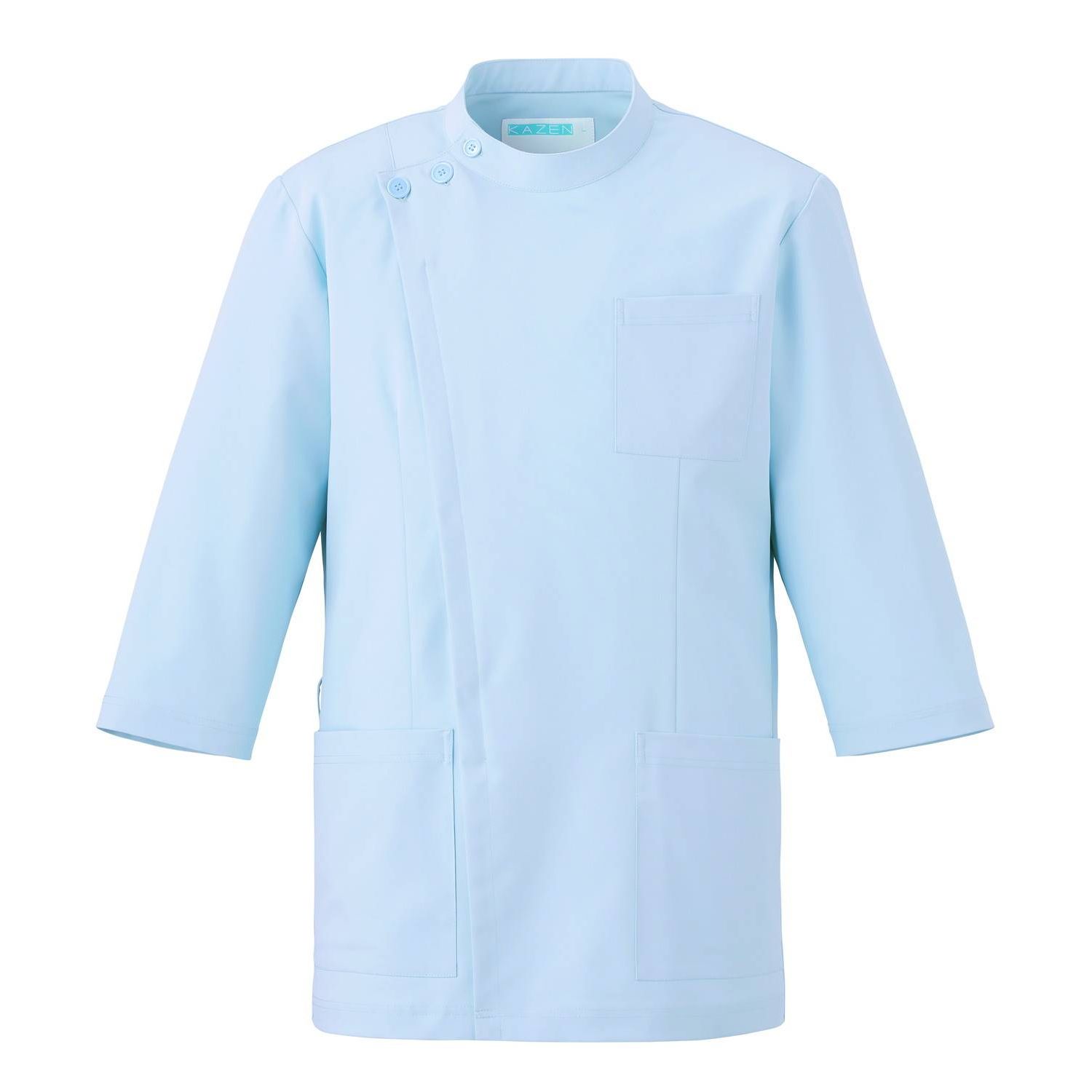 ジャケット七分袖(男女兼用) L KAZEN WLD 763-41(サックス)｜マツヨシ【松吉医科器械】医療・介護用品の総合サイト