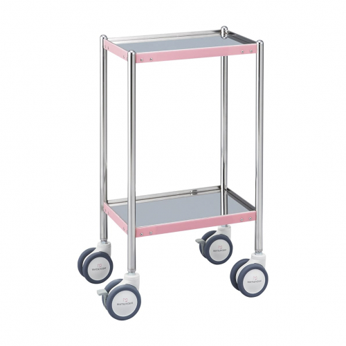 マツヨシ カラーライン器械台 MY-CL100P(ﾋﾟﾝｸ) 24251300（ピンク）｜マツヨシ|松吉医科器械