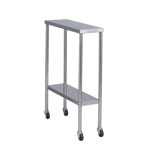 マツヨシ スリム器械台（2段） MY-1551(200X600X800) 24506000（W200×D600×H800mm）｜マツヨシ|松吉医科器械